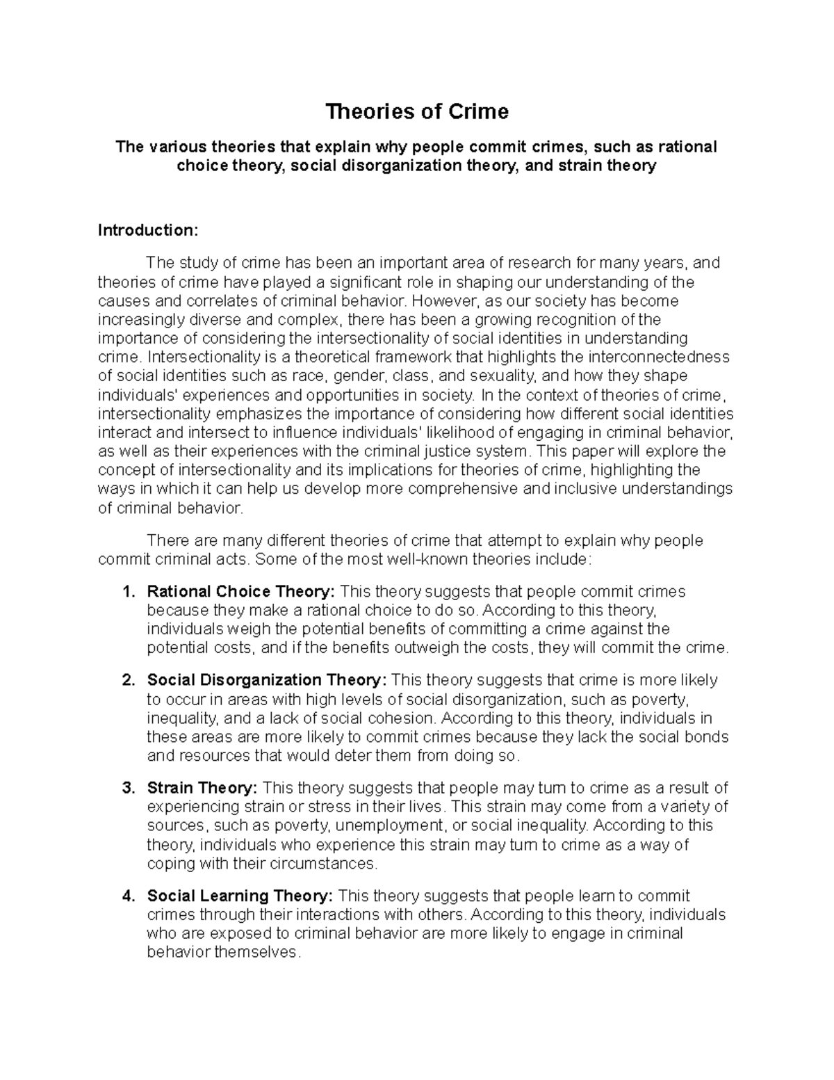 Theories Of Crime Theories Of Crime The Various Theories That Explain theories-of-crime-theories-of-crime-the-various-theories-that-explain