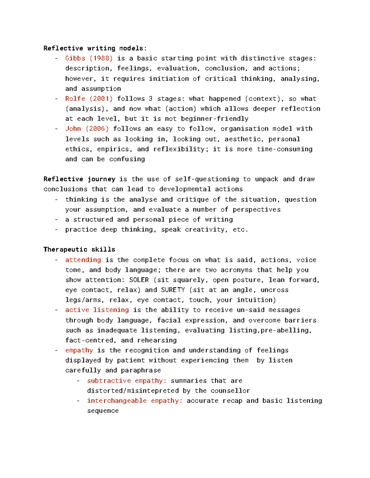 PSYU2201 note summary - lecture/reading/tutorial notes from week 1 to 8 ...