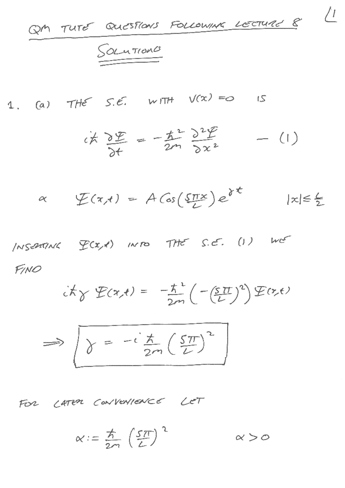 Prac class 2 solutions - practice problems - PHYS2001 - Studocu