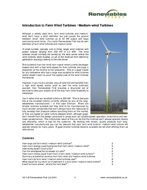 I - practice - Introduction to Farm Wind Turbines / Medium-wind ...