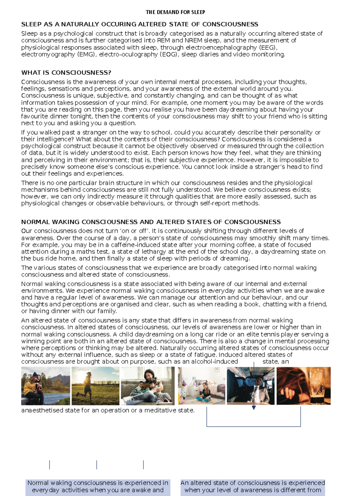 U4 - chap7 - SLEEP AS A NATURALLY OCCURING ALTERED STATE OF ...