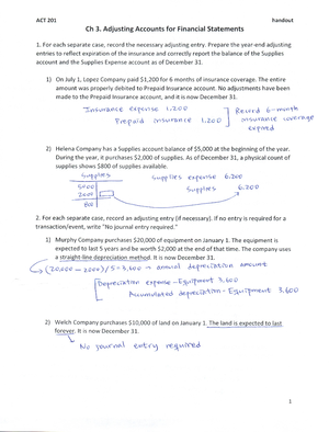 ACT Exam 2 pratice - It was an exam practice handout we worked in class ...