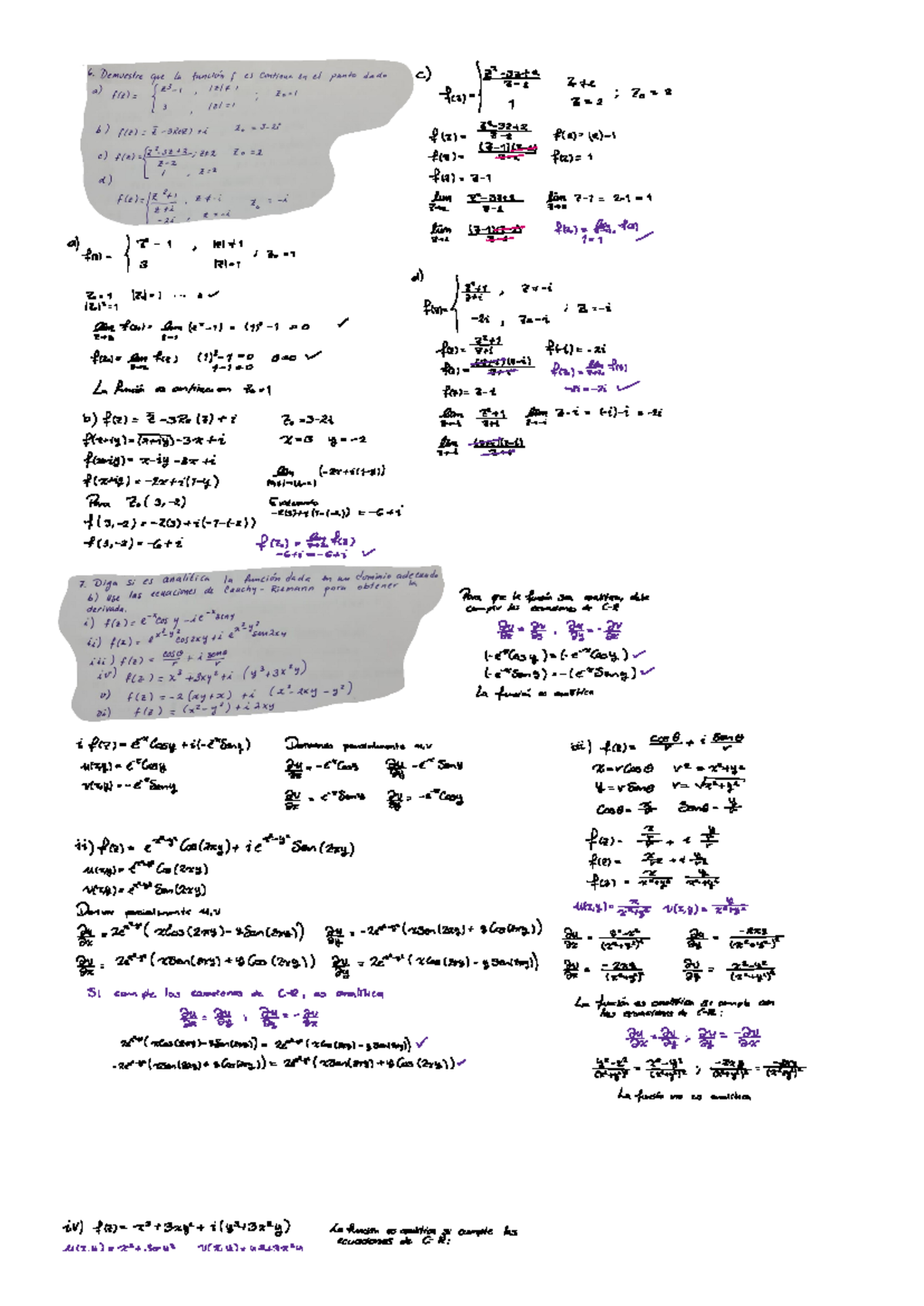VC 2 2 - EJERCICIOS RESUELTOS DE VARIABLE COMPLEJA - Variable Compleja - Studocu