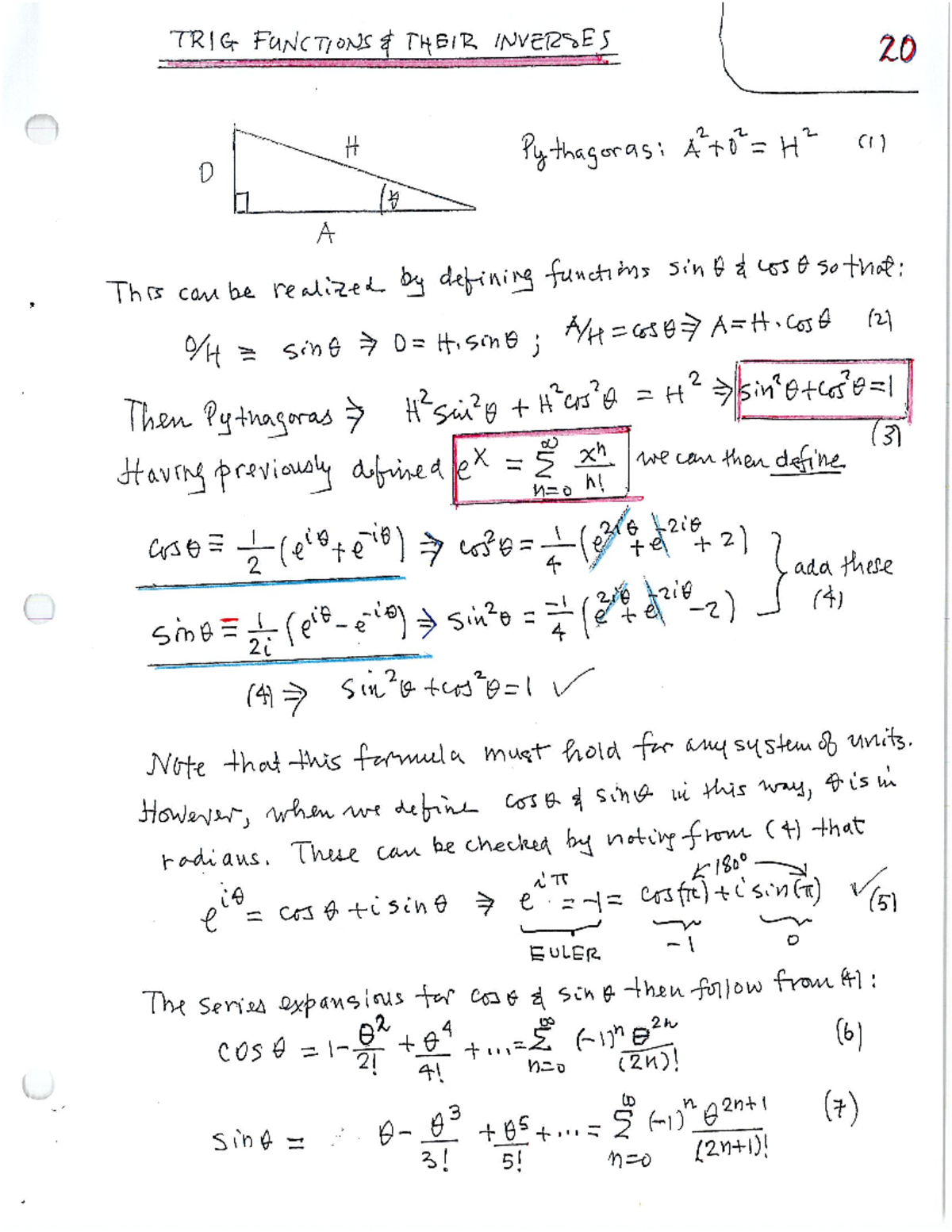 Trig functions - Physique - Studocu
