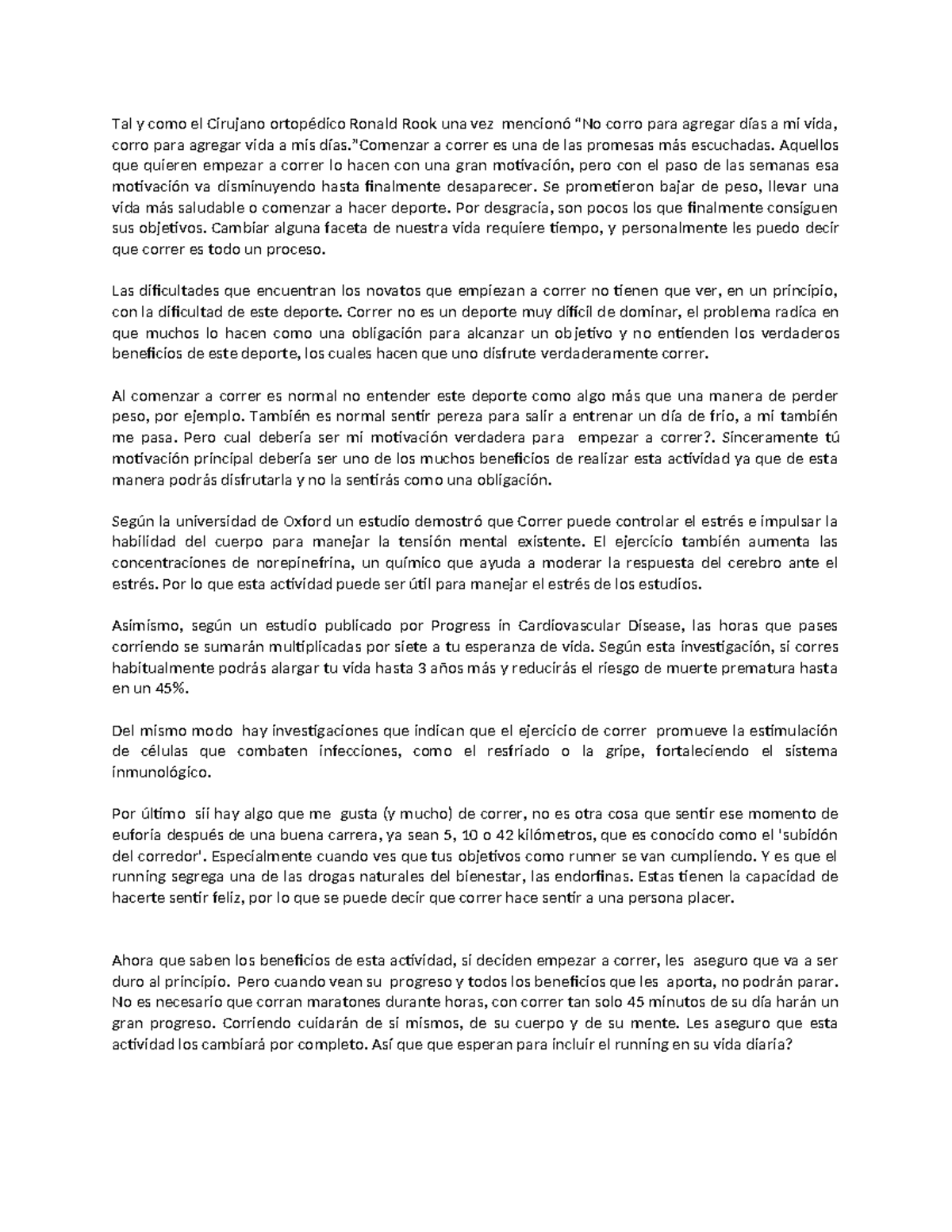 - Persuasive Speech - Tal y como el Cirujano ortopédico Ronald Rook una ...