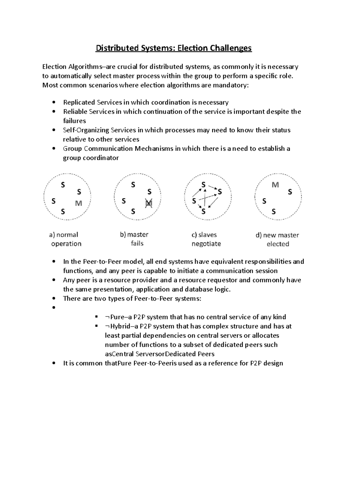 Distributed Systems- Election Challenges - Distributed Systems ...