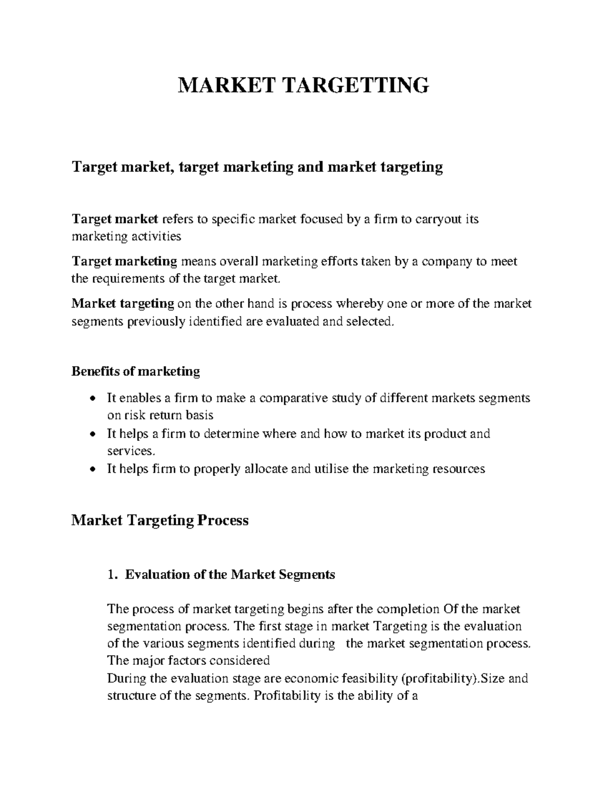 Market Targetting - MARKET TARGETTING Target market, target marketing ...
