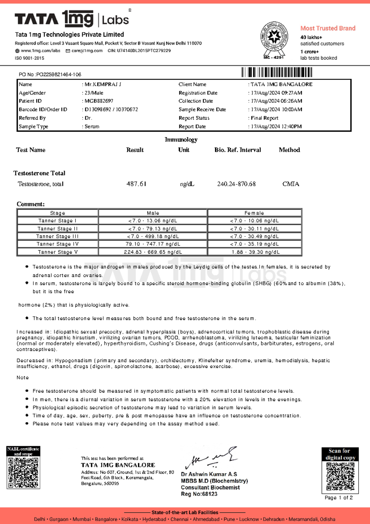 Report-bd0e2487aa6e4710ec76544 d56799 d9ca62c661d - Testosterone Total ...