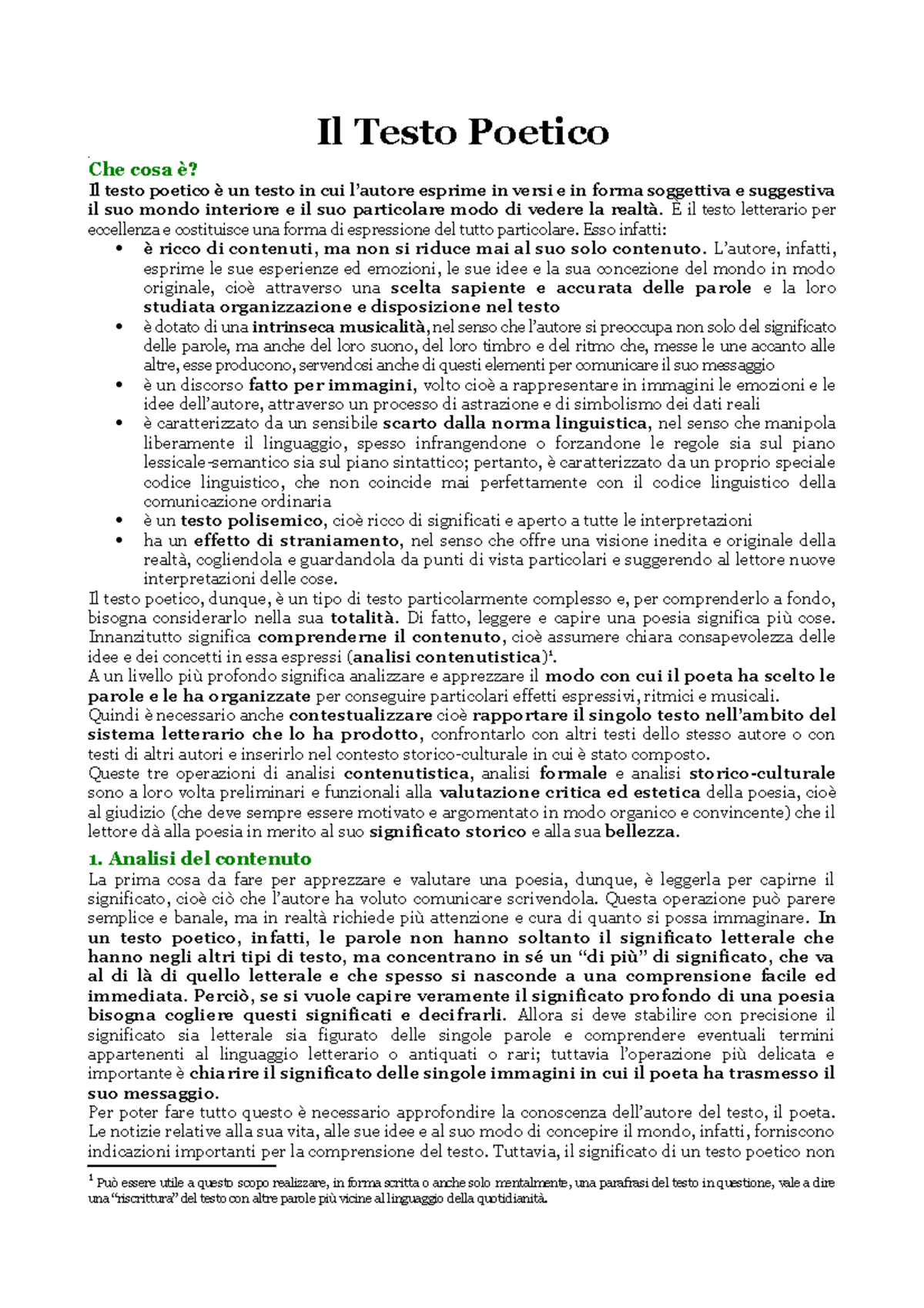 Il Testo Poetico - Il Testo Poetico Che cosa Il testo poetico un testo ...