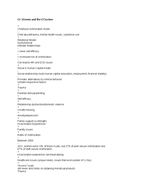 CJ- Women and the CJ System 1 - CJ: Women and the CJ System ...