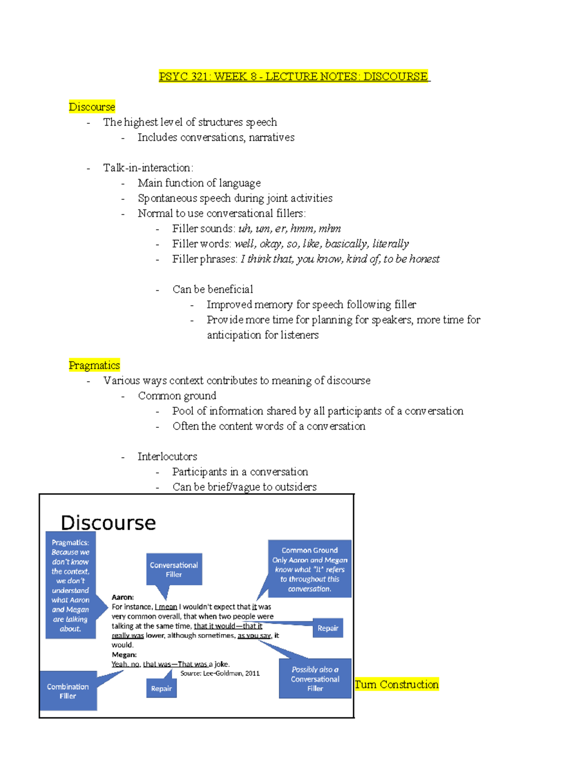 Psyc 321 Week 8 Lecture Notes Psyc 321 Week 8 Lecture Notes