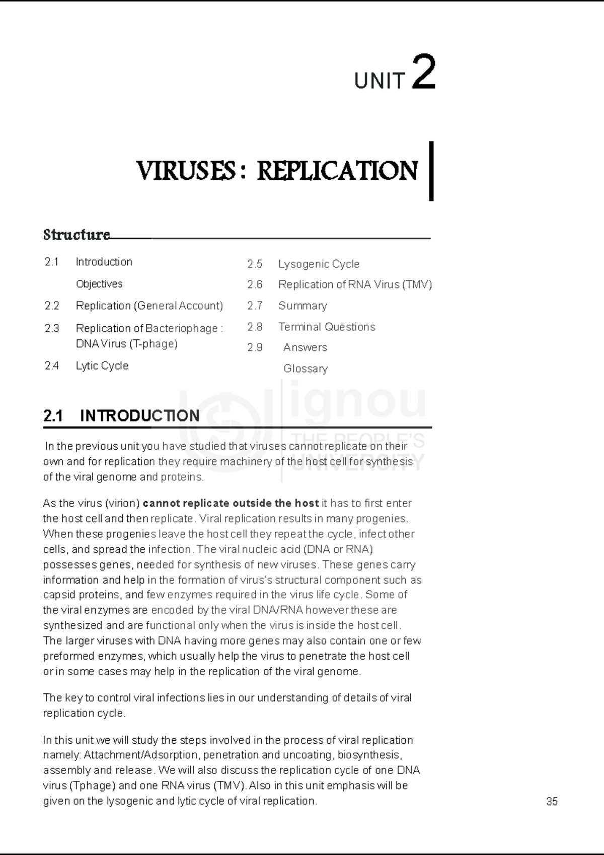 Virus replication - Unit 2 Viruses: Replication - Studocu