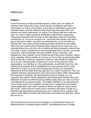 Reaction Paper - Read - Financial Management - PSU - Studocu