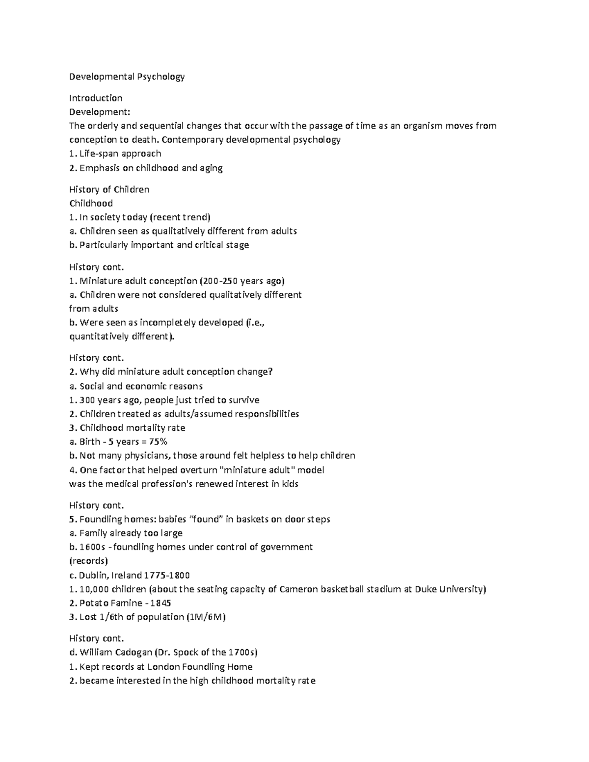 Developmental Psychology into - Developmental Psychology Introduction ...