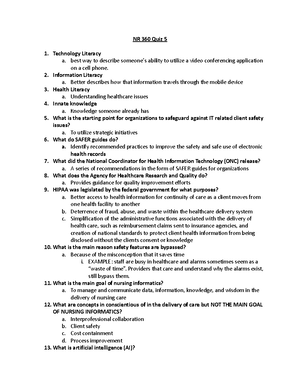 NR 360 Quiz 4 - Quiz notes - NR 360 Quiz 4 Main Quizlet What should ...