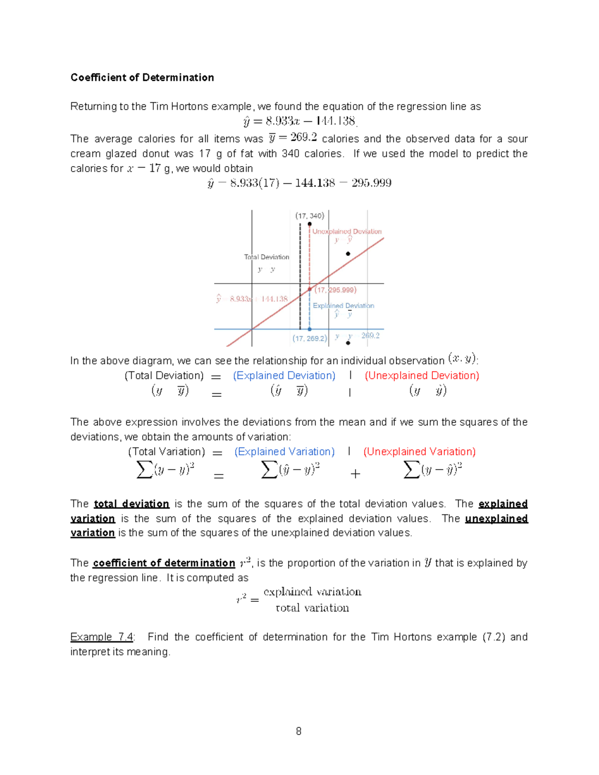 11 Chapter 6-8 Linear Regression (Continued) - Coefficient of ...