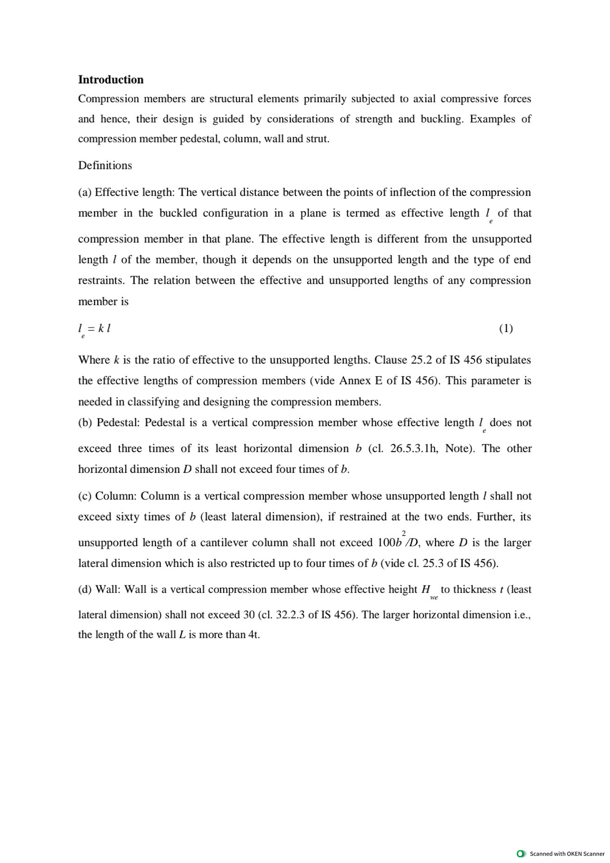 Columns- Classification of Columns, Longitudinal and Transverse ...