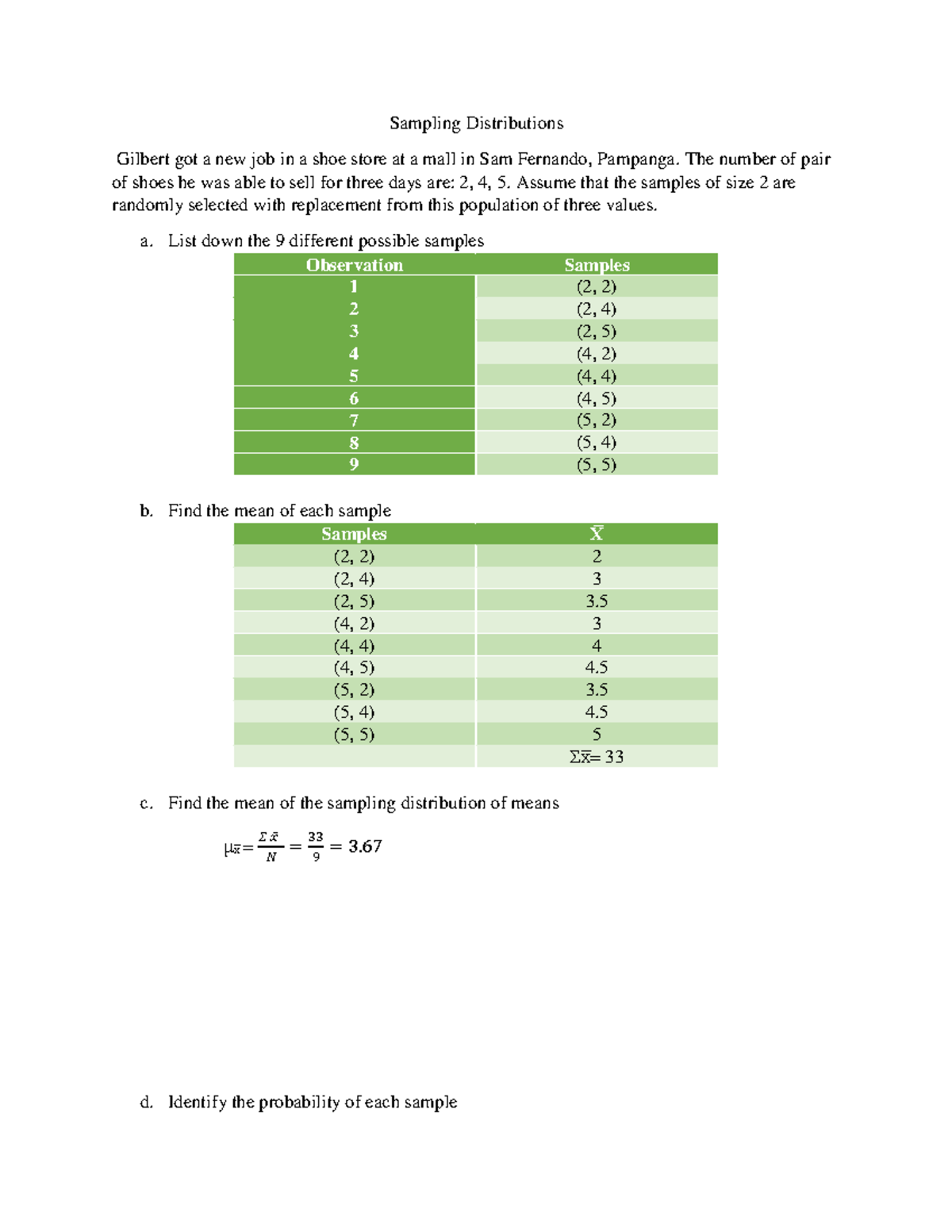 Cormat Math Groupie 21 - Mathematics Exercises Practice - Sampling ...
