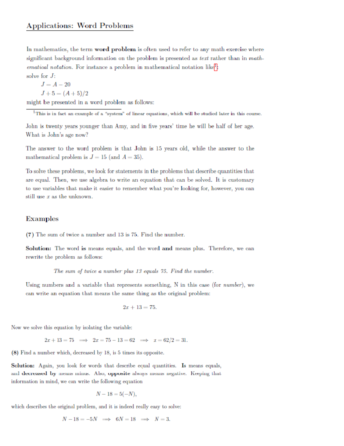 Chapter 2 word problem - assignment - The required number is 9. Step-by ...