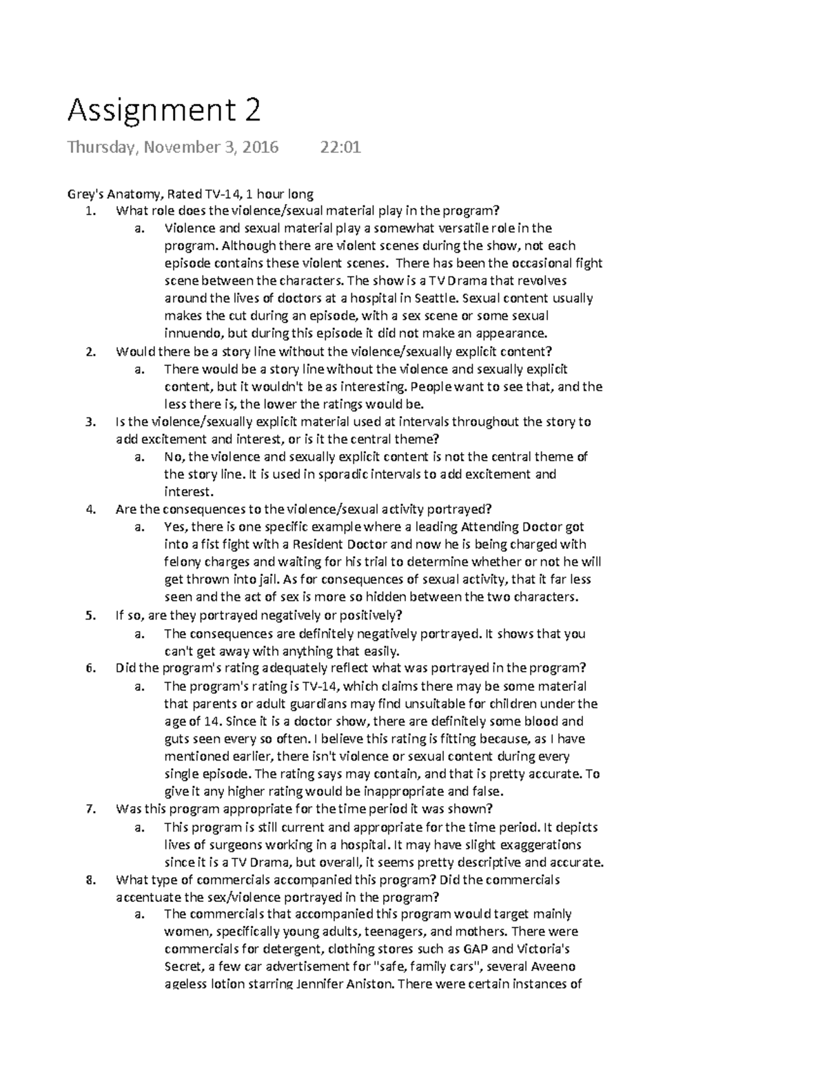 Assignment 2 - TV show analysis - Warning: TT: undefined function: 32 Warning: TT: undefined ...