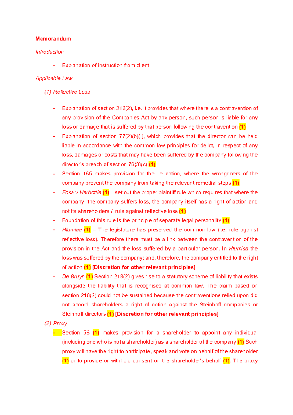 Assignment Memorandum Final - Memorandum Introduction - Explanation of ...