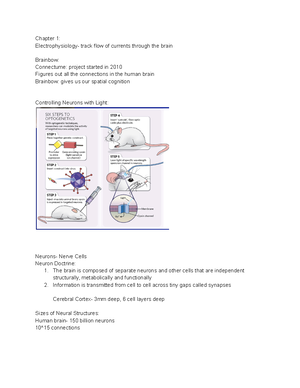 Neuro Notes - Chapter 1 Gene: includes both coding DNA sequences (exons ...