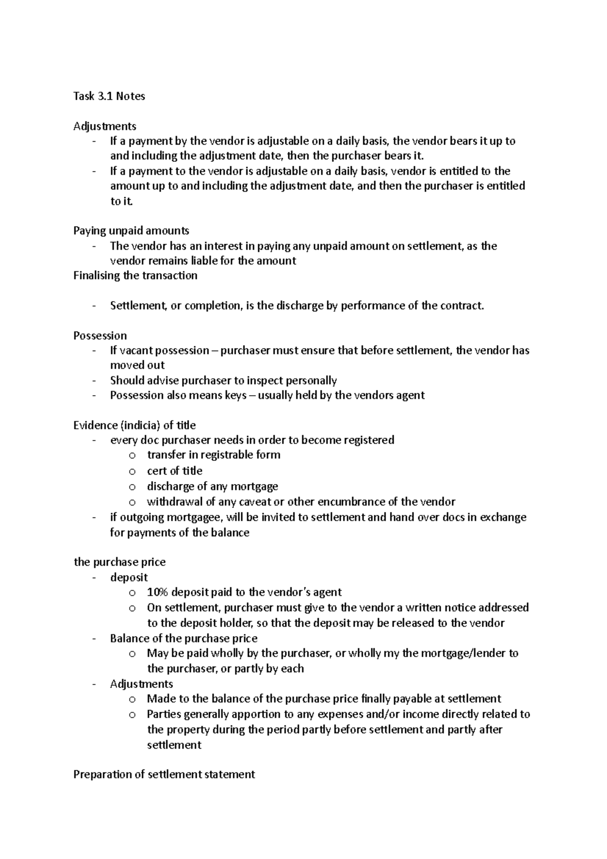 Task 3 - task 3 collaw prop practice - preparation oral assessment ...