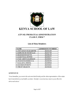 FORM 5(affidavit for petition) - FORM 5 (r. 7) REPUBLIC OF KENYA IN THE ...