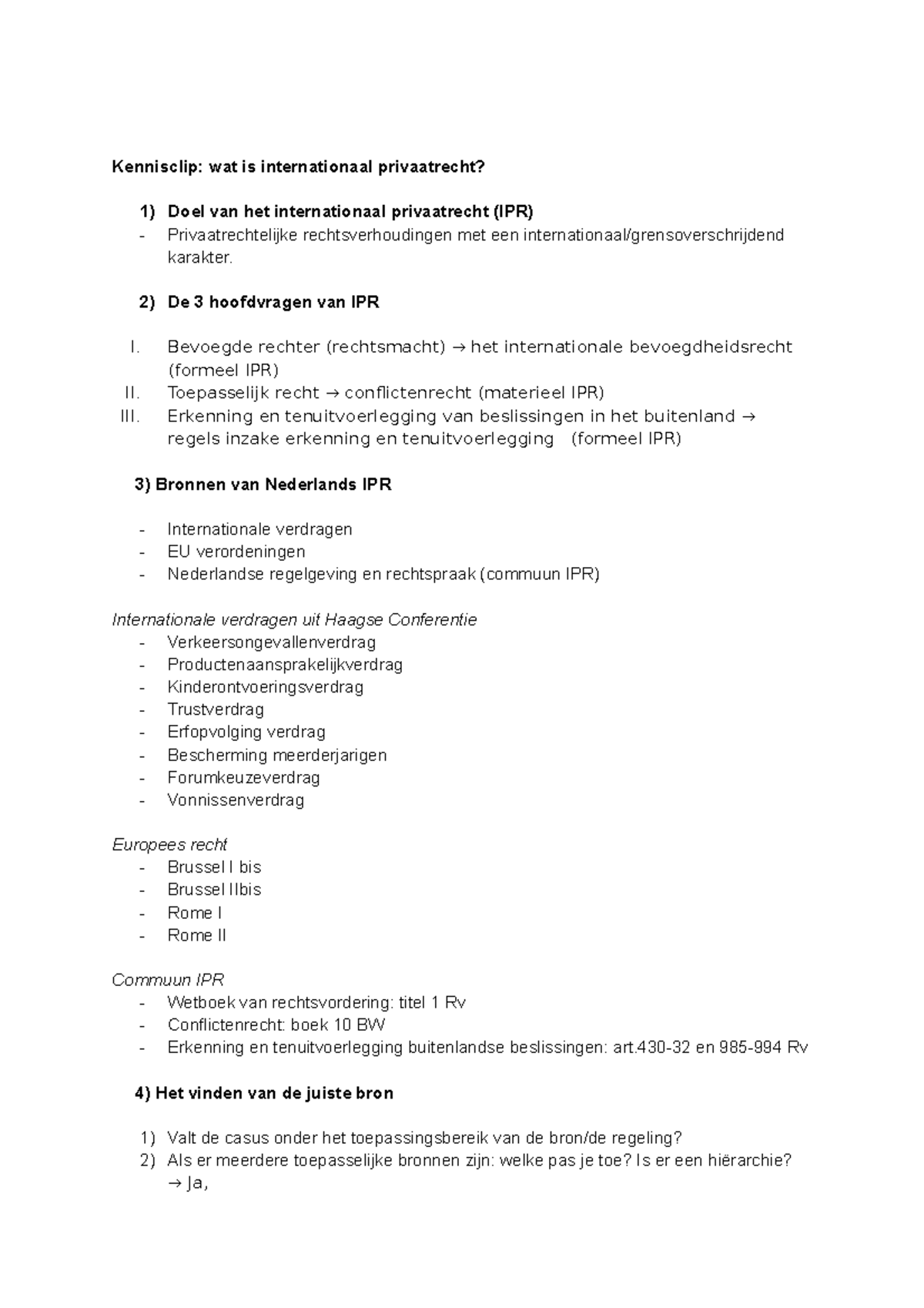 Kennisclip: wat is internationaal privaatrecht - 2) De 3 hoofdvragen ...