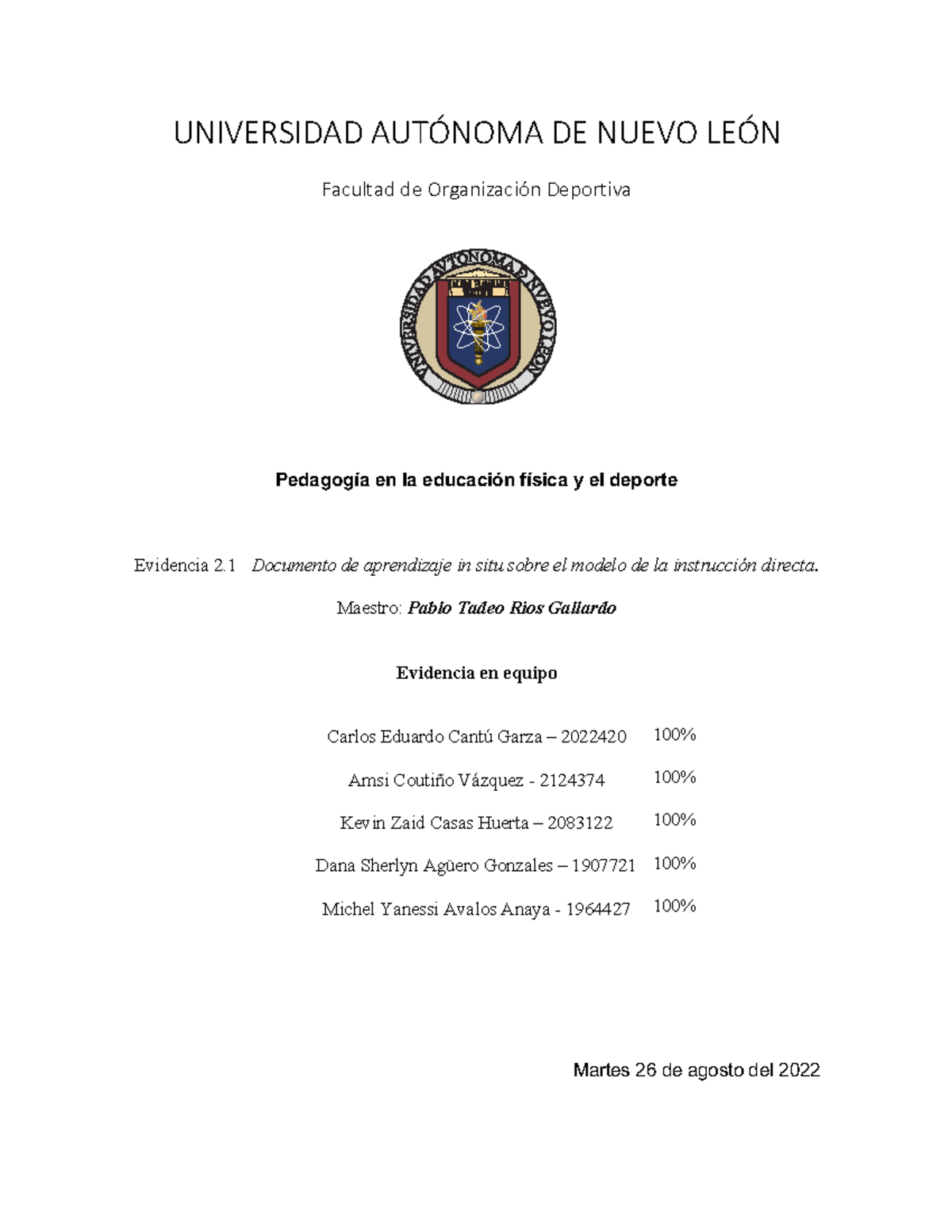 Ev - Roles y competencias del modelo de instrucción directa ...