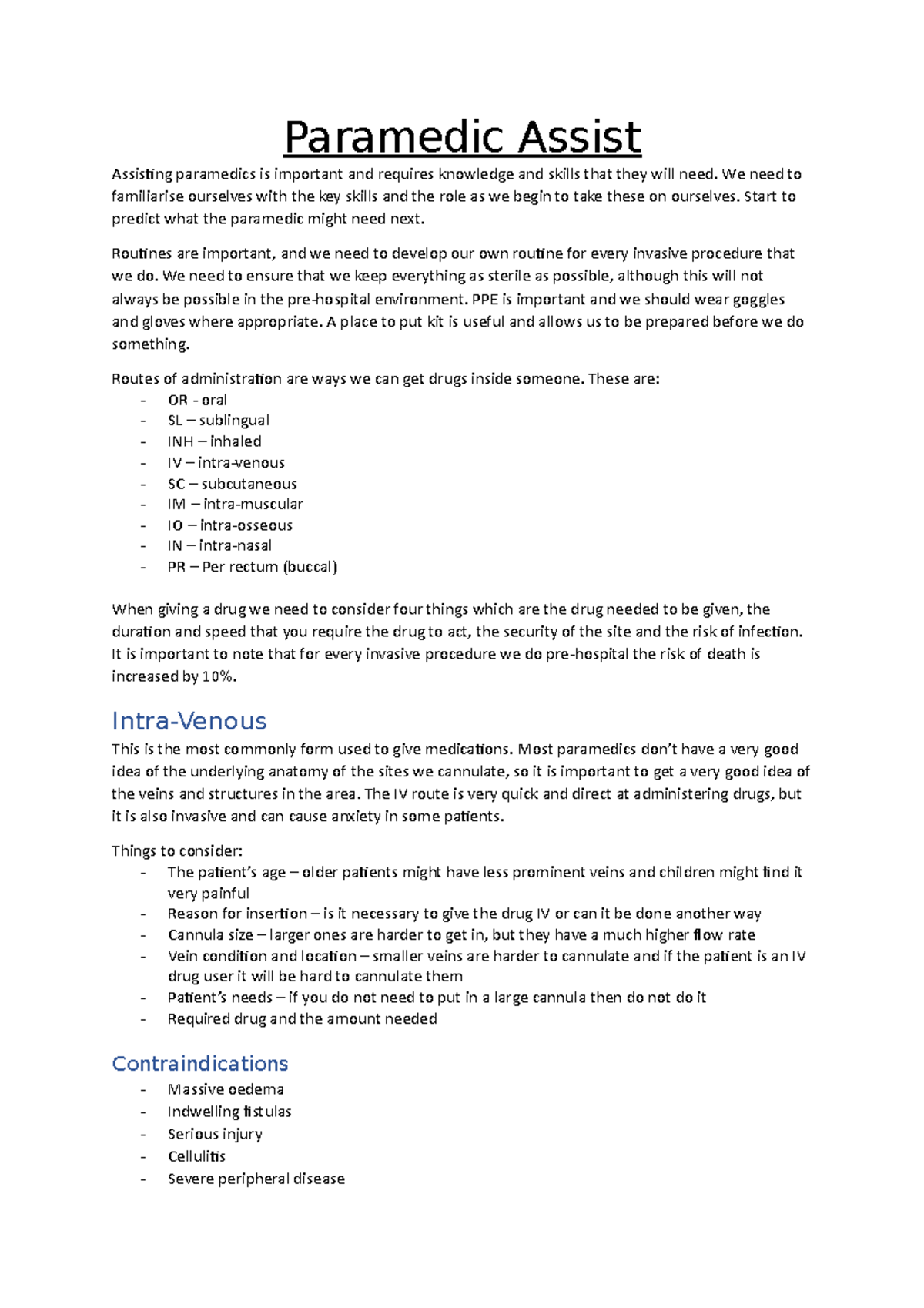 Paramedic Assist - Paramedic Assist Assisting paramedics is important ...