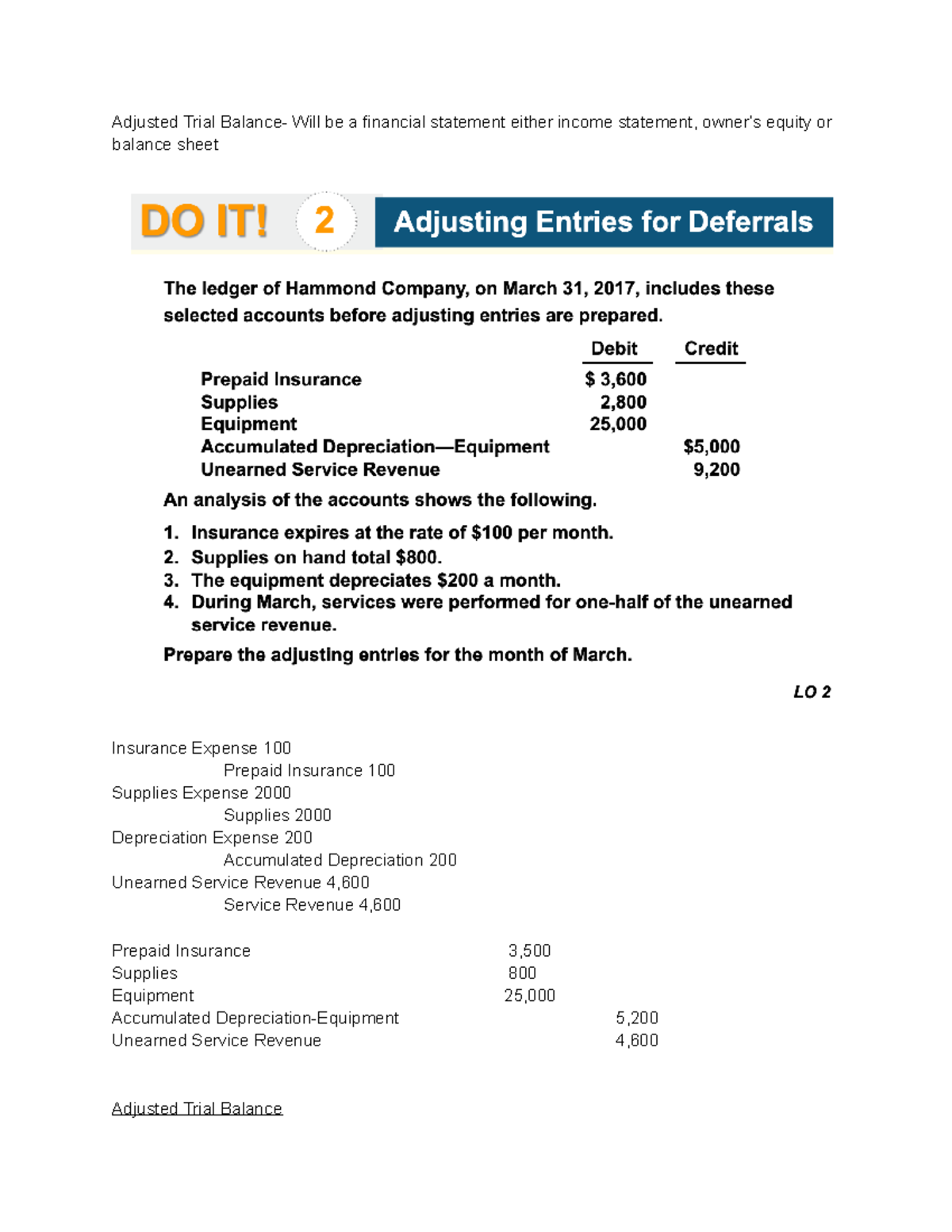 Accounting test 2 practice - ACC 1001 - Studocu
