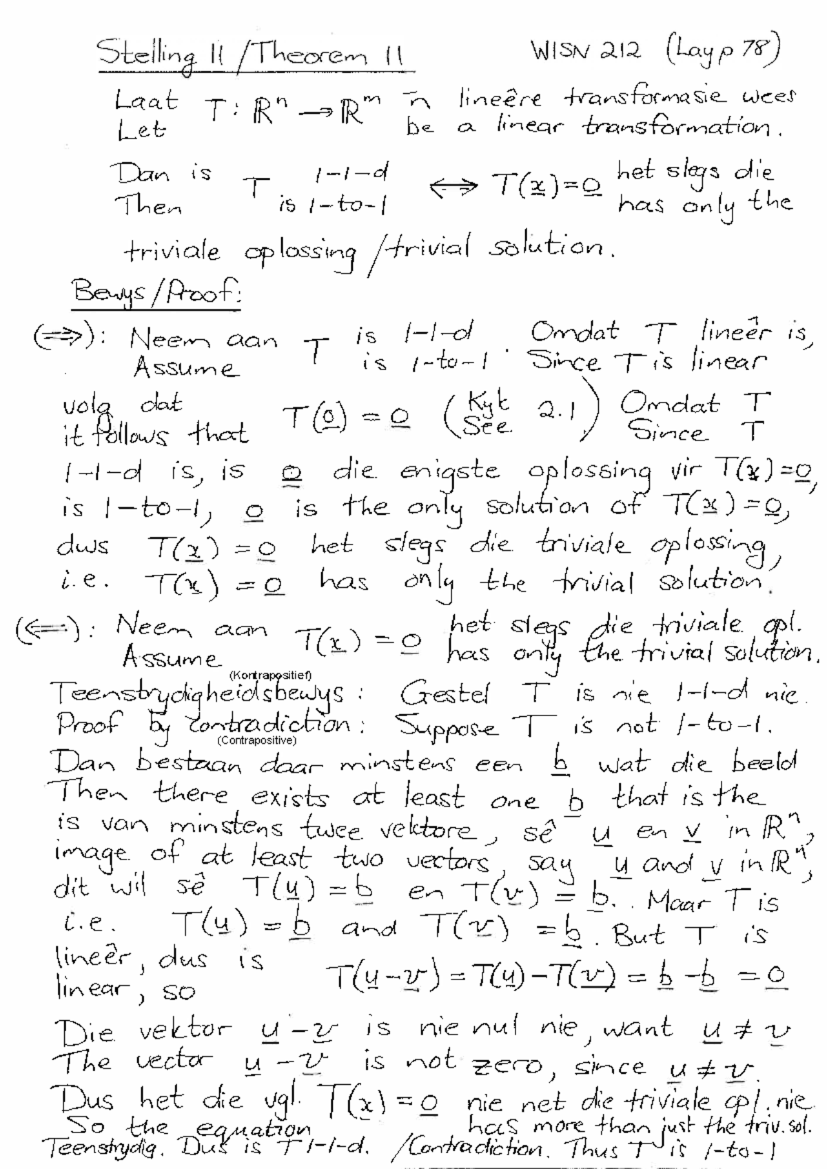 Bewys Stelling 11 p78 - LctC