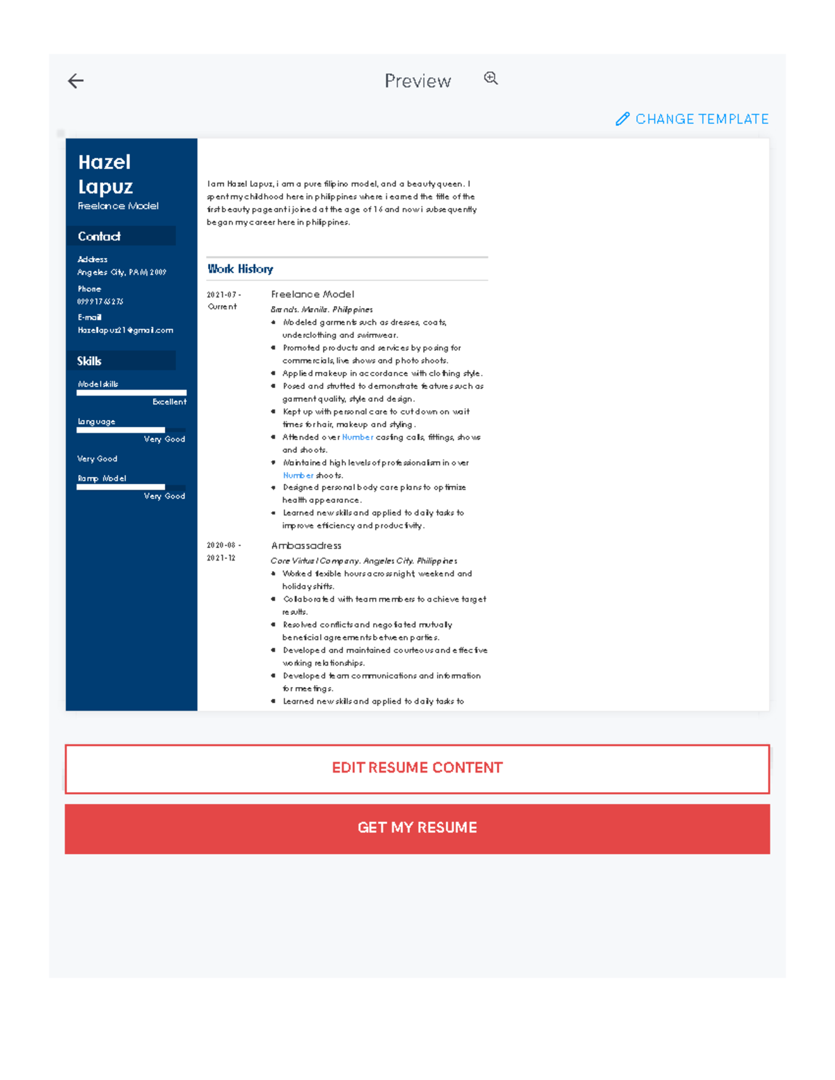 Finalize Resume - Zety - guide to all - Preview !CHANGE TEMPLATE ...