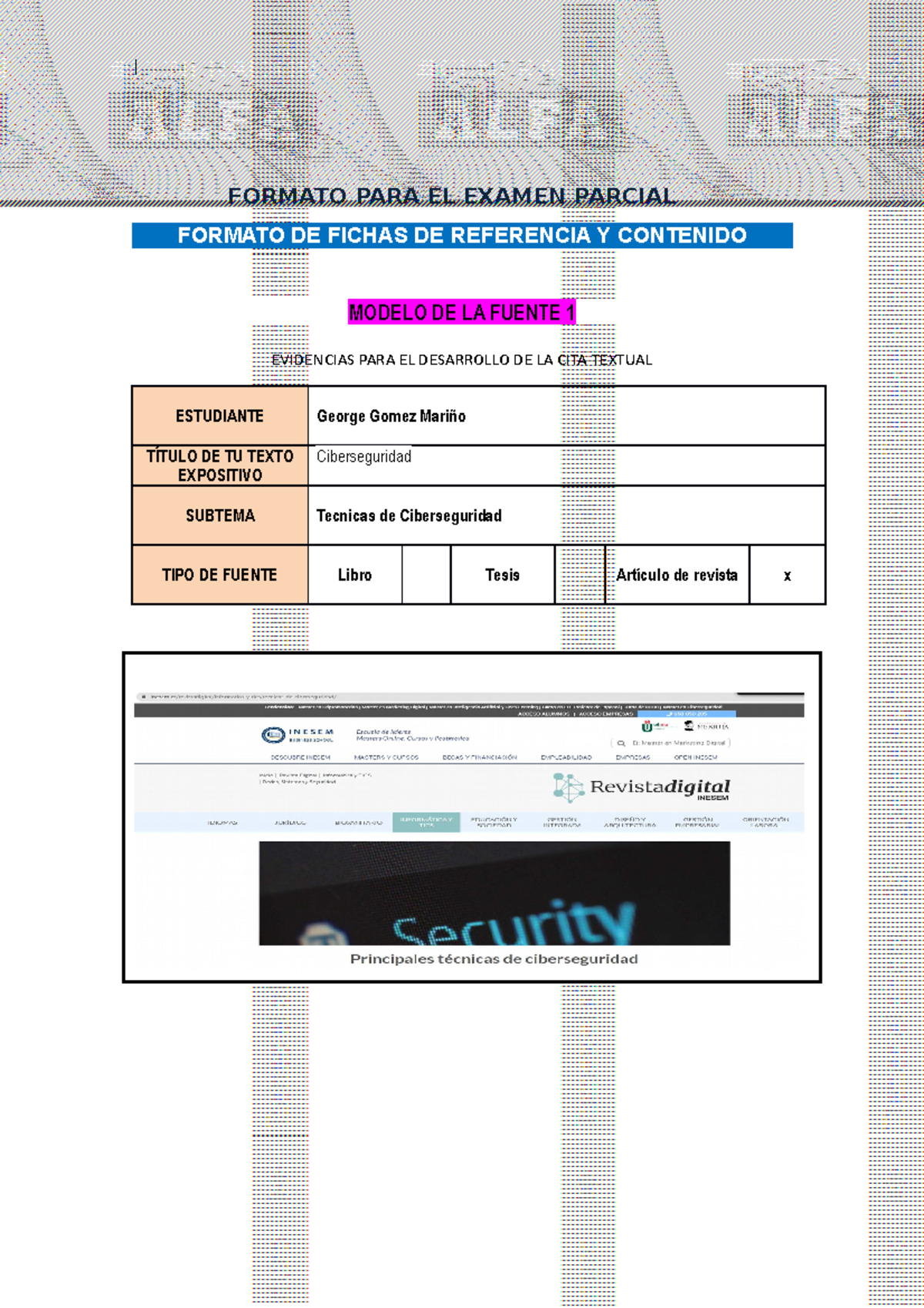 Formato PARA EL Examen Parcial-1 - FORMATO PARA EL EXAMEN PARCIAL ...