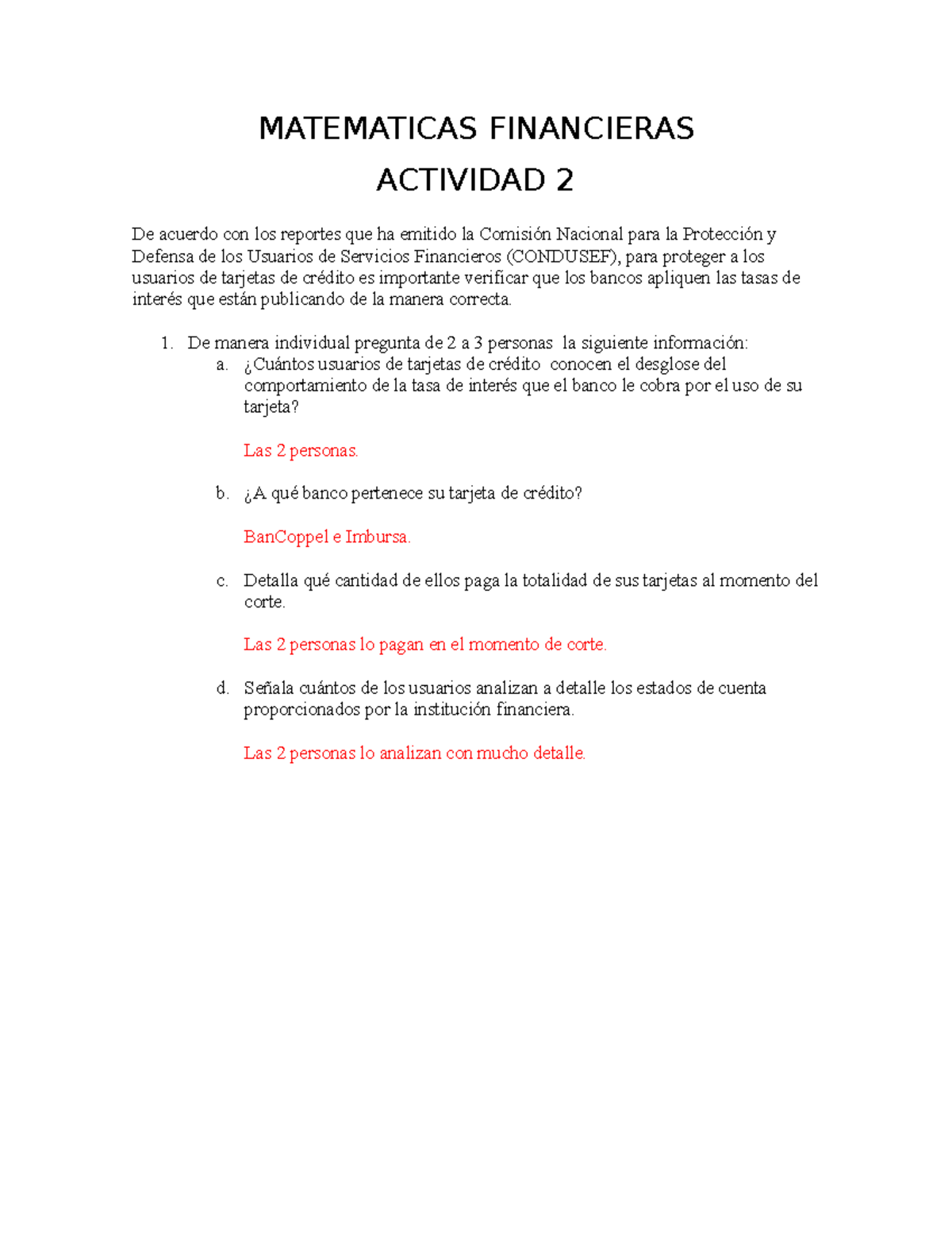Actividad 2 matematicas financieras - MATEMATICAS FINANCIERAS ACTIVIDAD ...