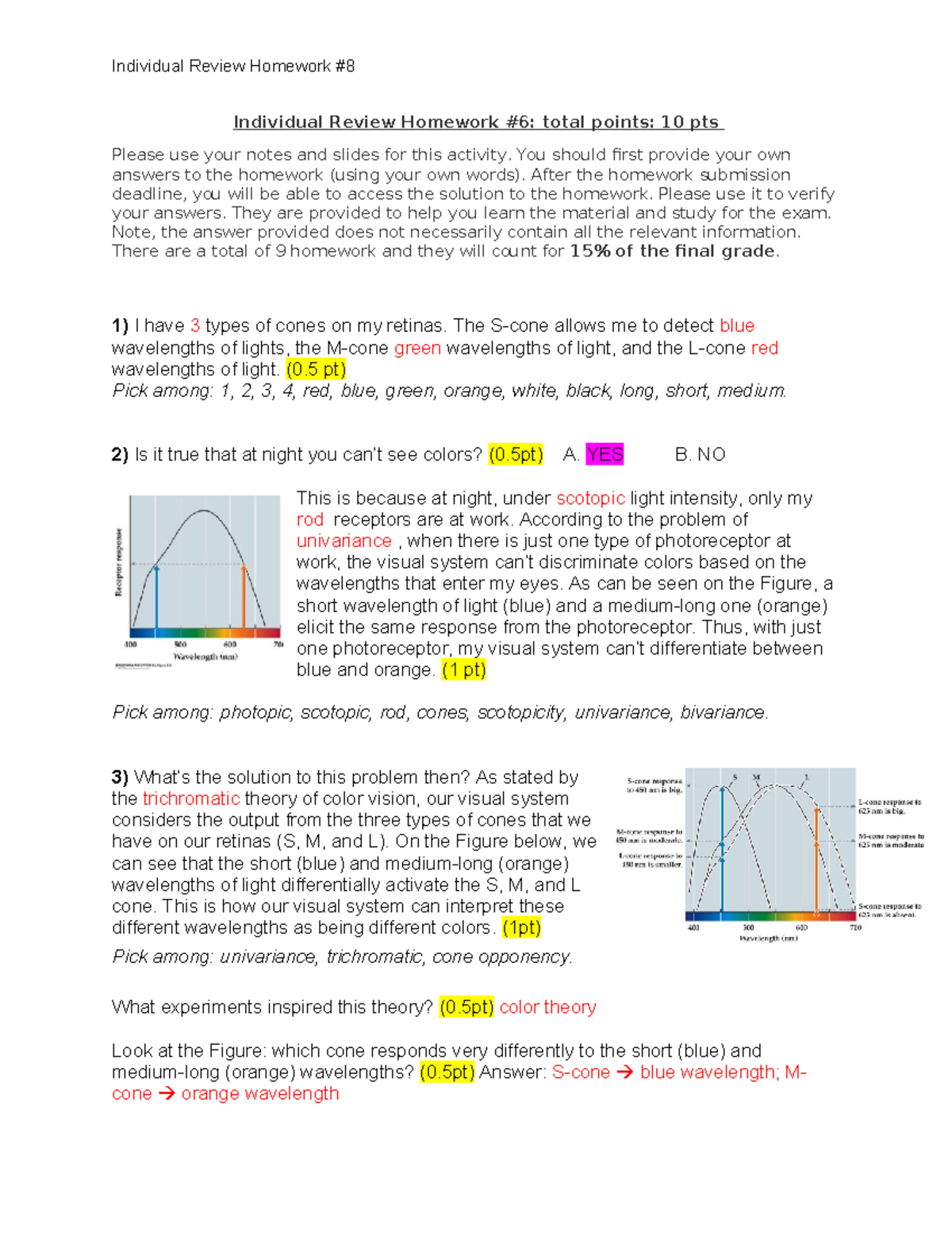 Individual Review Homework #8 for students - Individual Review Homework ...