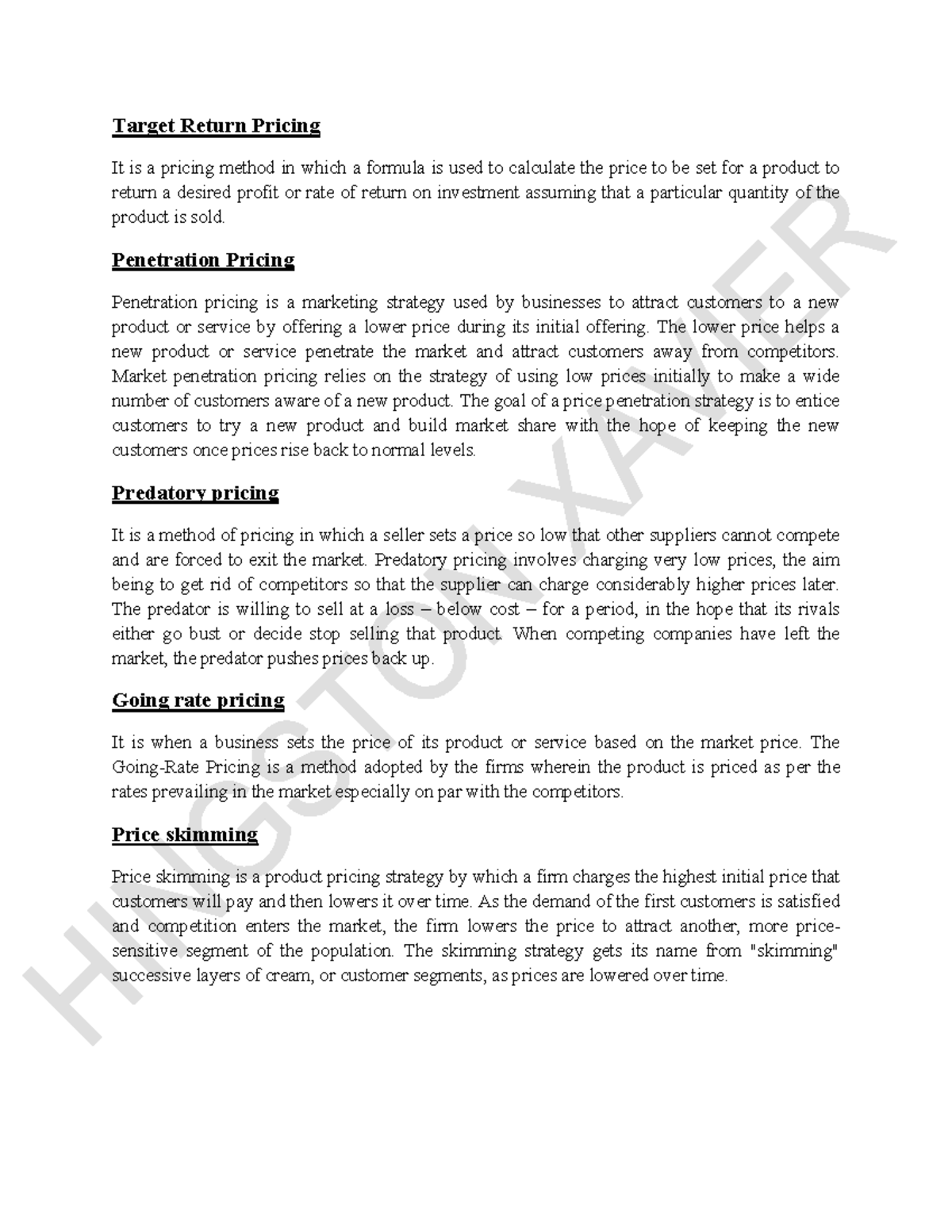 PDF 07:01:2023 17:39:57-10 - Target Return Pricing It is a pricing ...