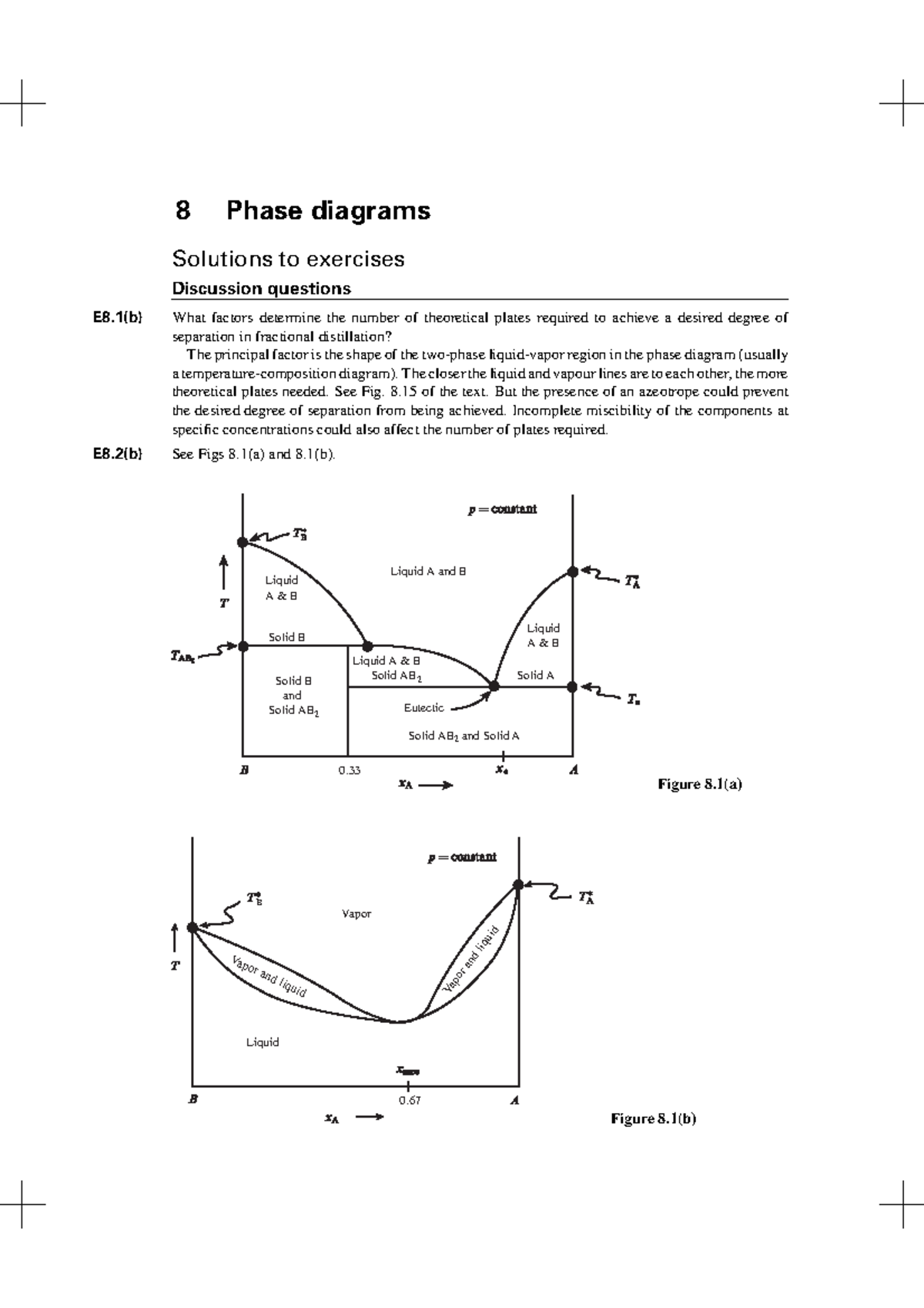 Chap08 - lectures - 8 Phase diagrams Solutions to exercises Discussion ...