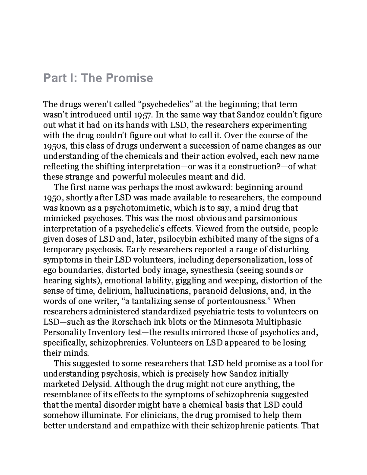 124 - Hello - Part I: The Promise The drugs weren’t called ...
