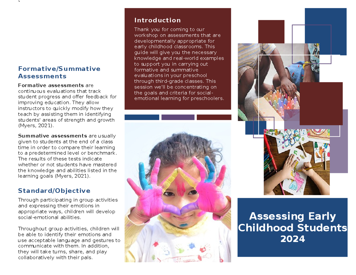 Assessing Early Childhood Students 7724 - Formative/Summative ...