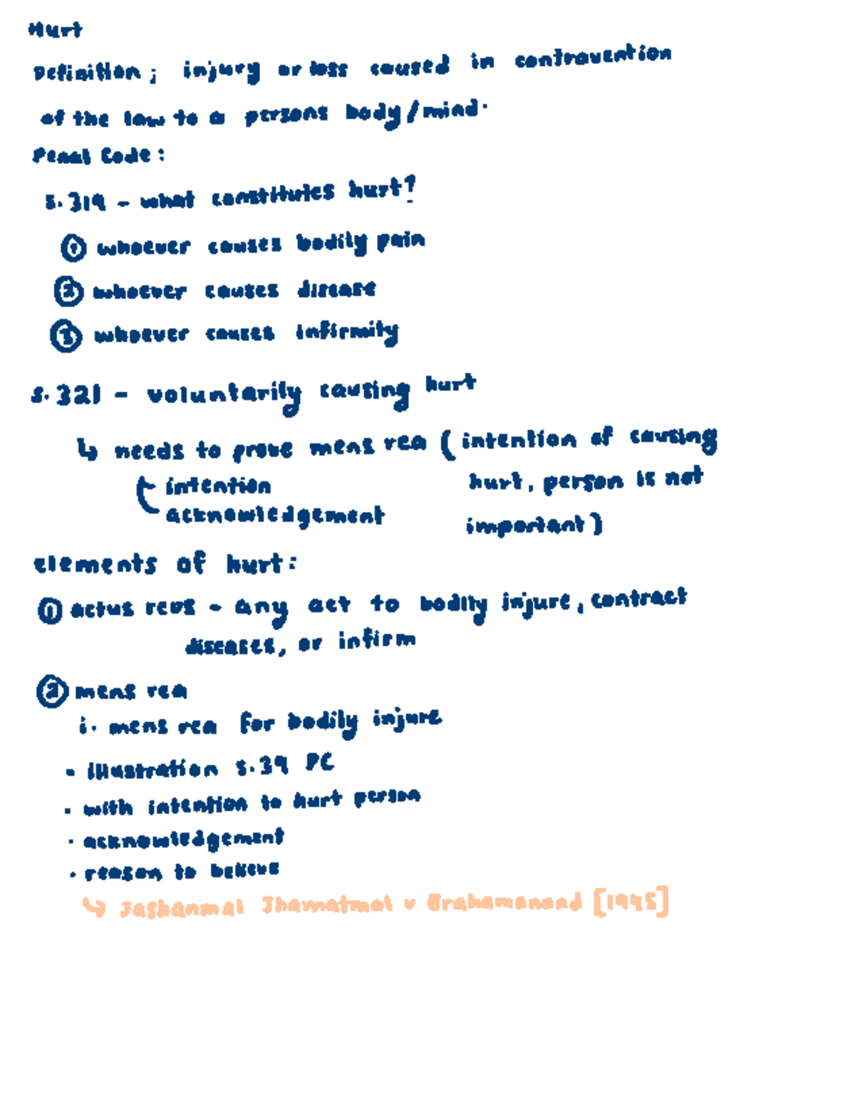 Midtest criminal - note - urt Definition ; injury or loss caused in ...