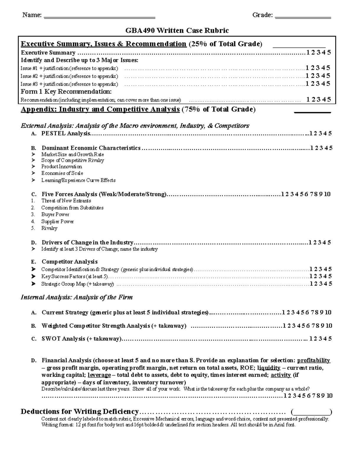 Skeleton Rubric - noi - Name: ________________________________ Grade ...