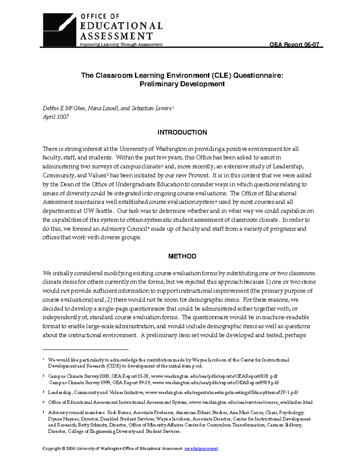Classroom Environment - OEA Report 06- The Classroom Learning ...