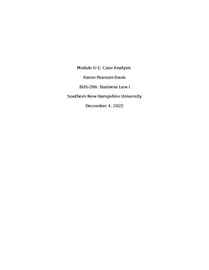 Module 7 Project Three Contract Law - Module 7-2: Project Three ...