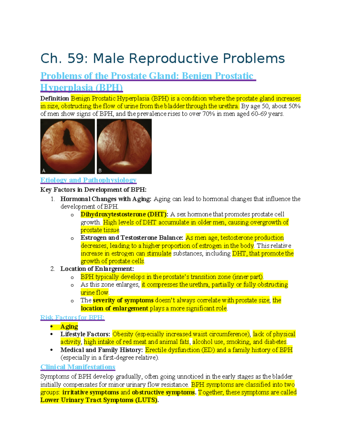 Chapter 59 Male Reproductive Problems - Ch. 59: Male Reproductive ...