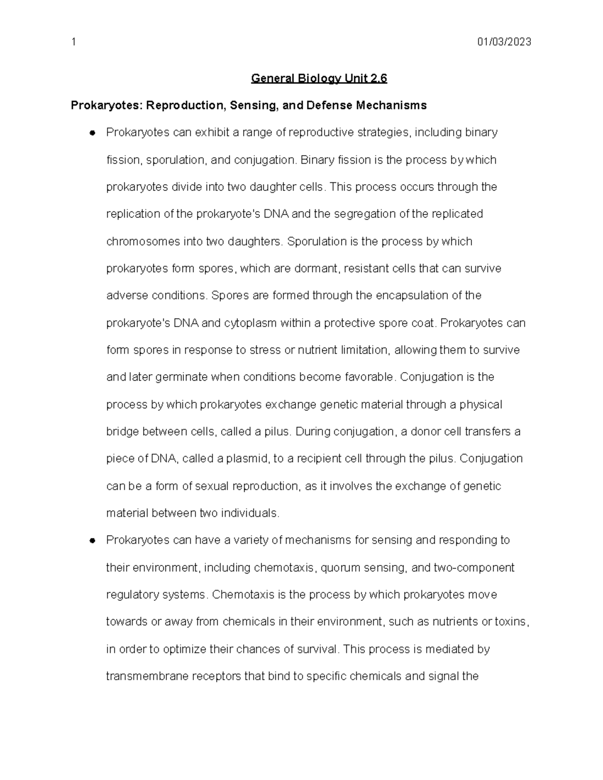 General Biology II Unit 2 - 1 01/03/ General Biology Unit 2 ...
