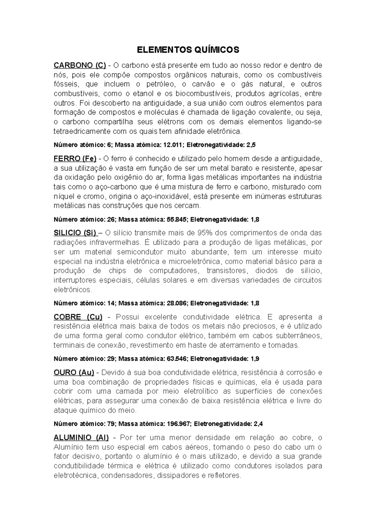 Elementos Químicos T3[3403] - ELEMENTOS QUÍMICOS CARBONO (C) - O ...