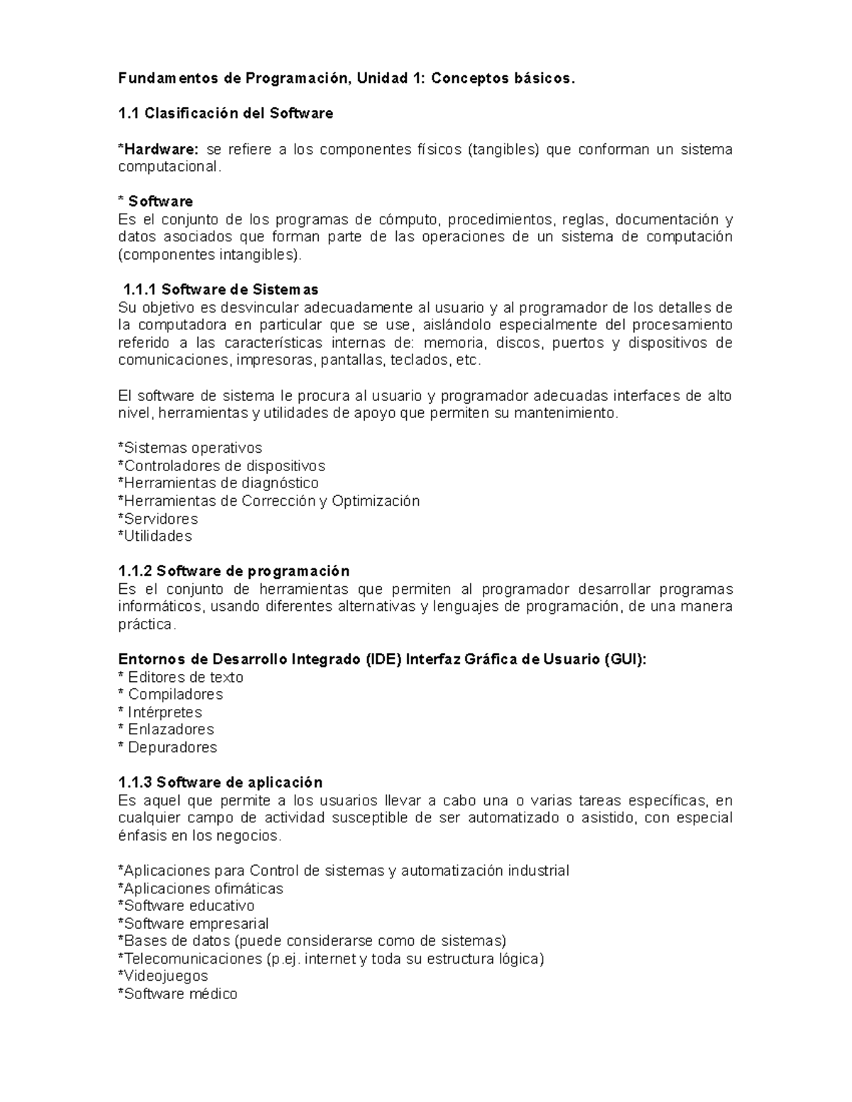 Apuntes fundamentos de programación - Fundamentos de Programación ...