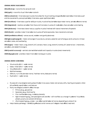 OPTM final notes - Extraocular motility testing Broad H test Fixations ...